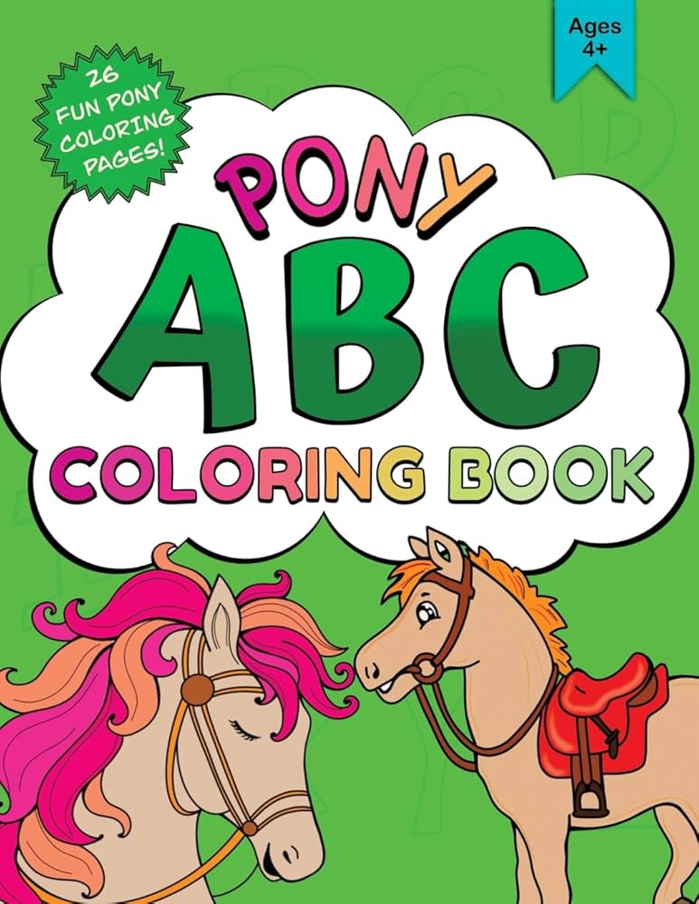 Pony Abc Colouring Book – The Tack Box Saddleworld