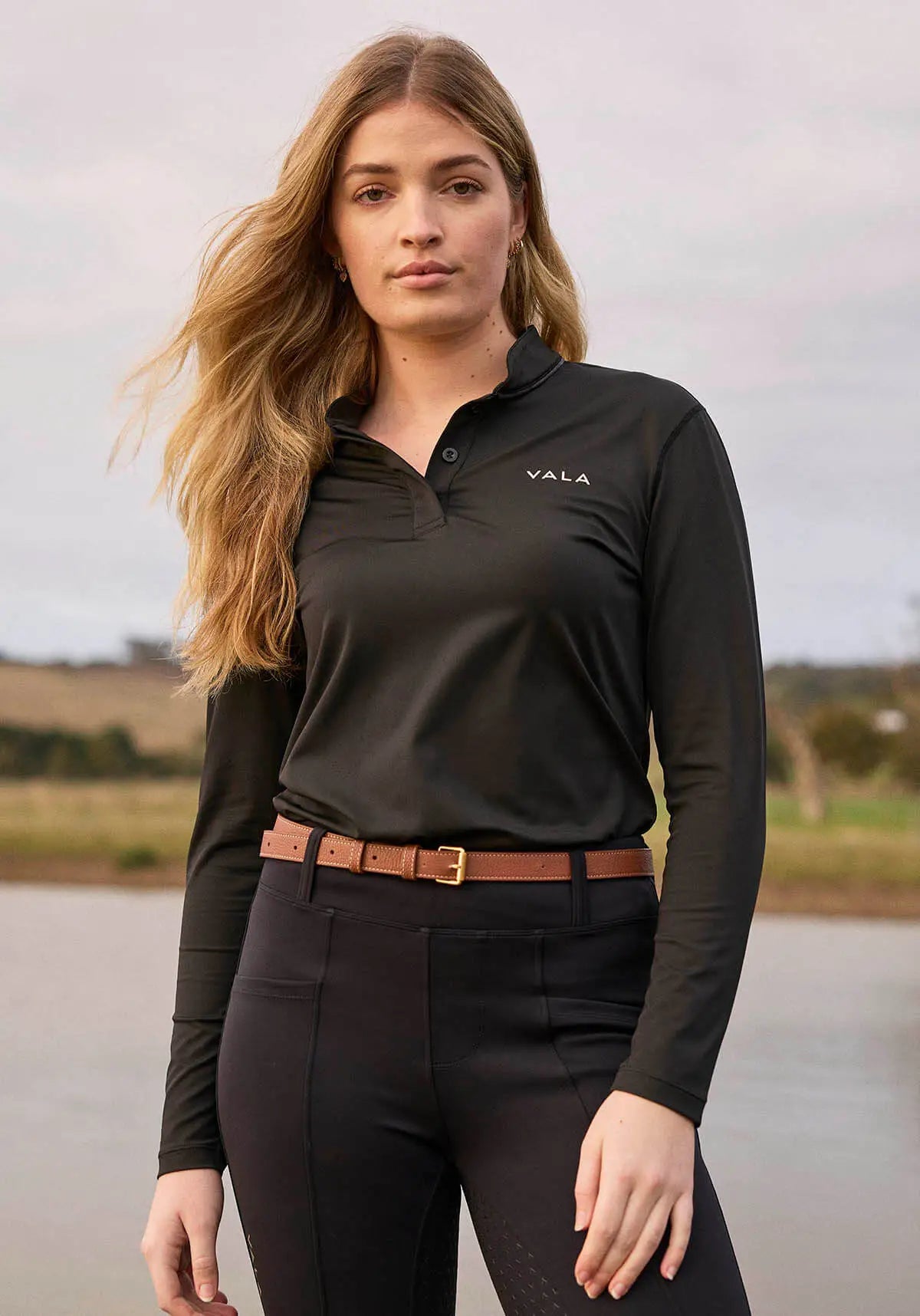 Vala Connected Long Sleeve Polo – The Tack Box Saddleworld