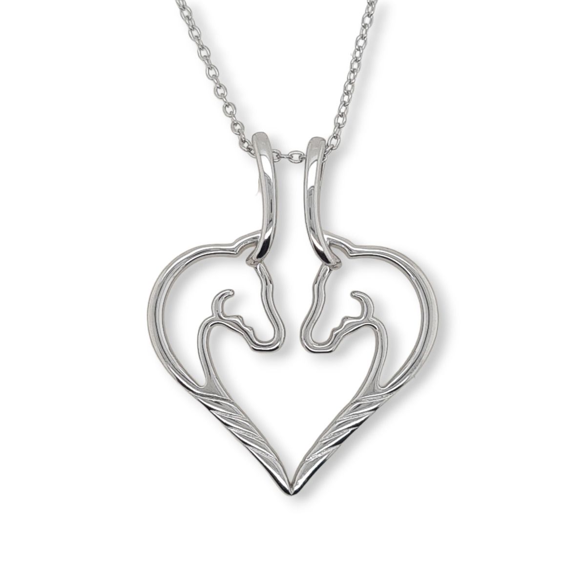 MCJ S/S Pendant 2 Horse Heart Shaped – The Tack Box Saddleworld